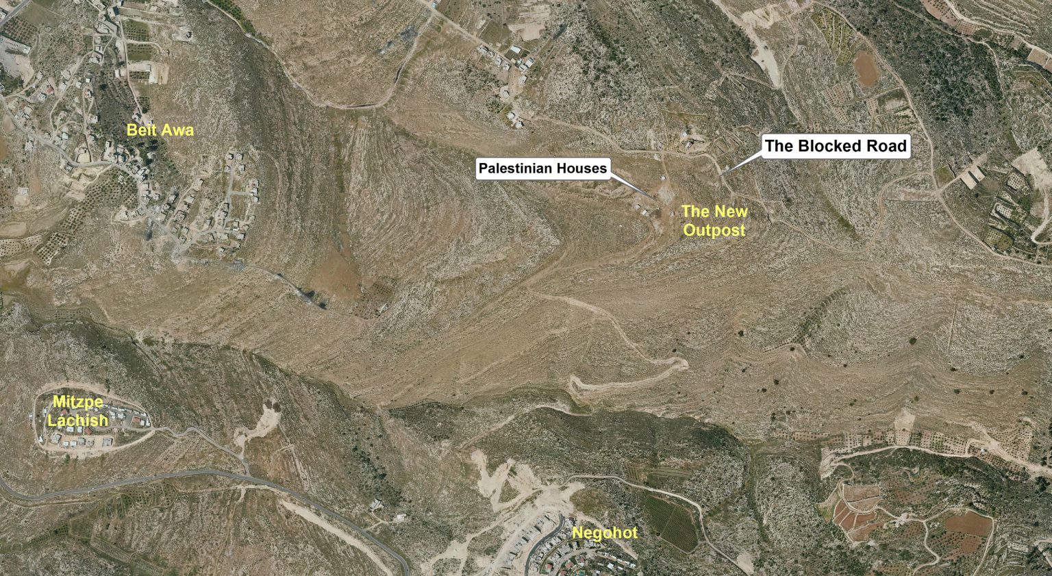 Settlers Establish a new Outpost near Beit 'Awwa and the IDF Blocks the ...