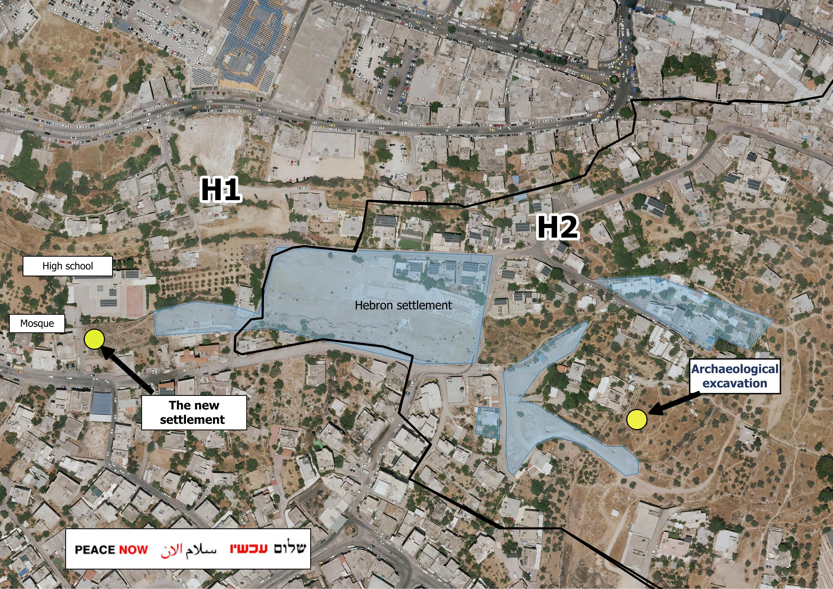 A New Settlement Established in H1 in Hebron in Violation of the Hebron ...